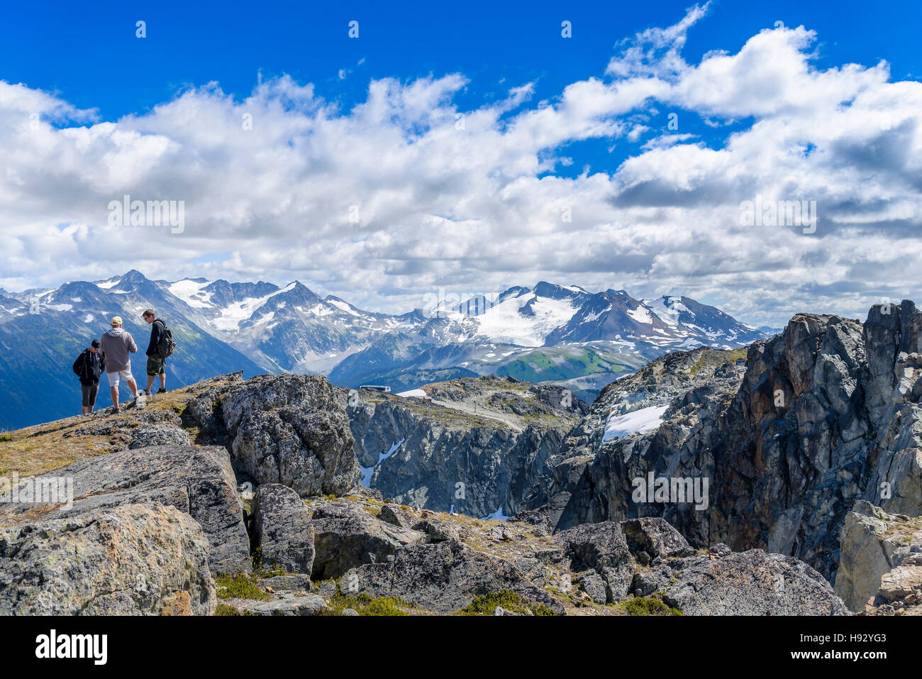 Whistler Mountain summit, Whistler, British Columbia, Canada Stock ...