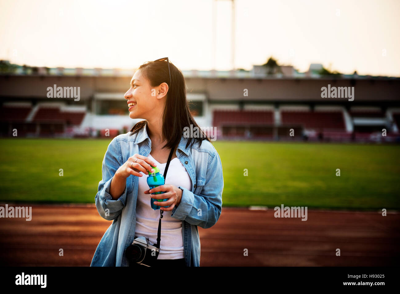 Break Explore Female Fun Journey Joy Recreation Concept Stock Photo - Alamy