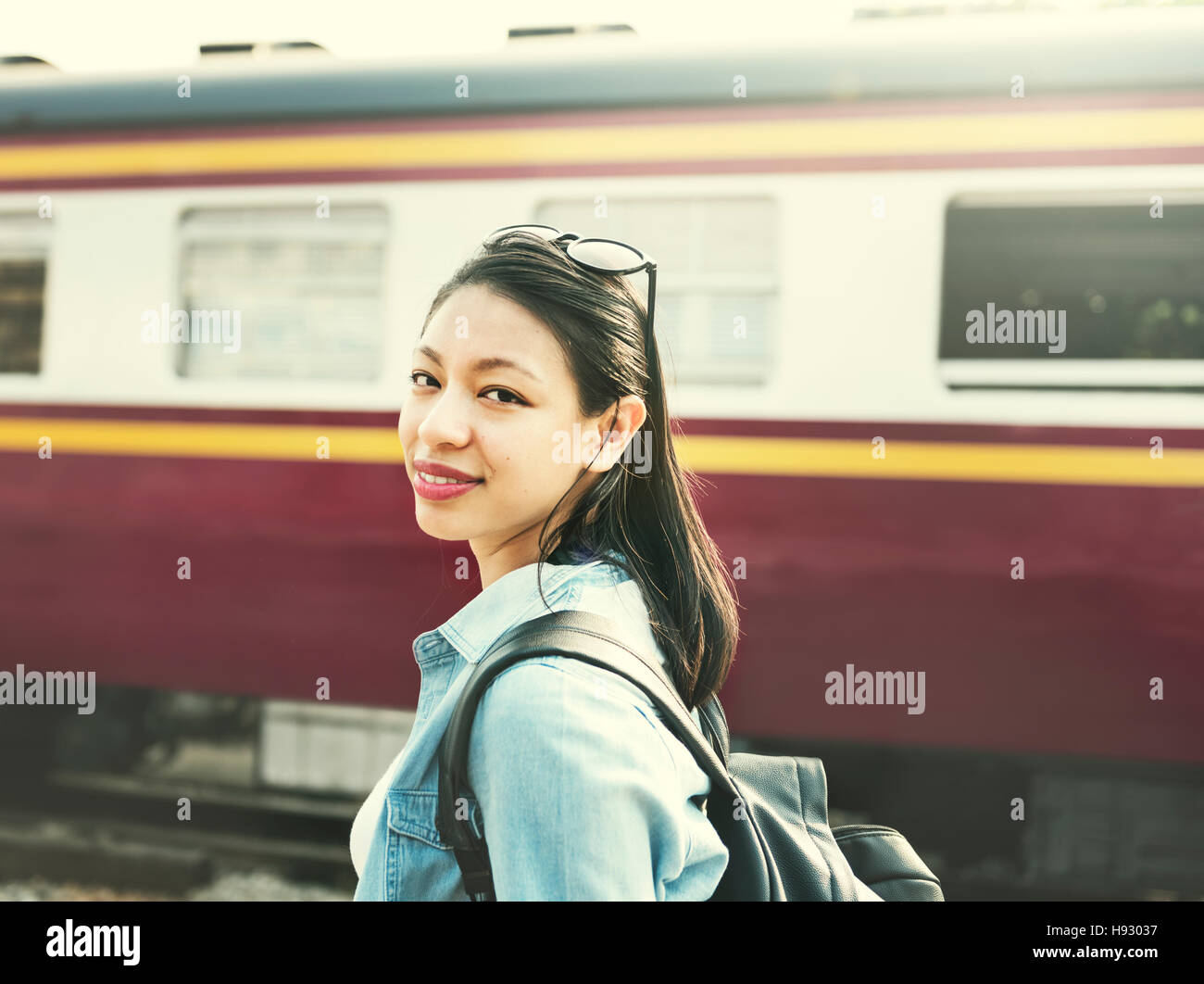 Break Explore Female Fun Journey Joy Recreation Concept Stock Photo - Alamy