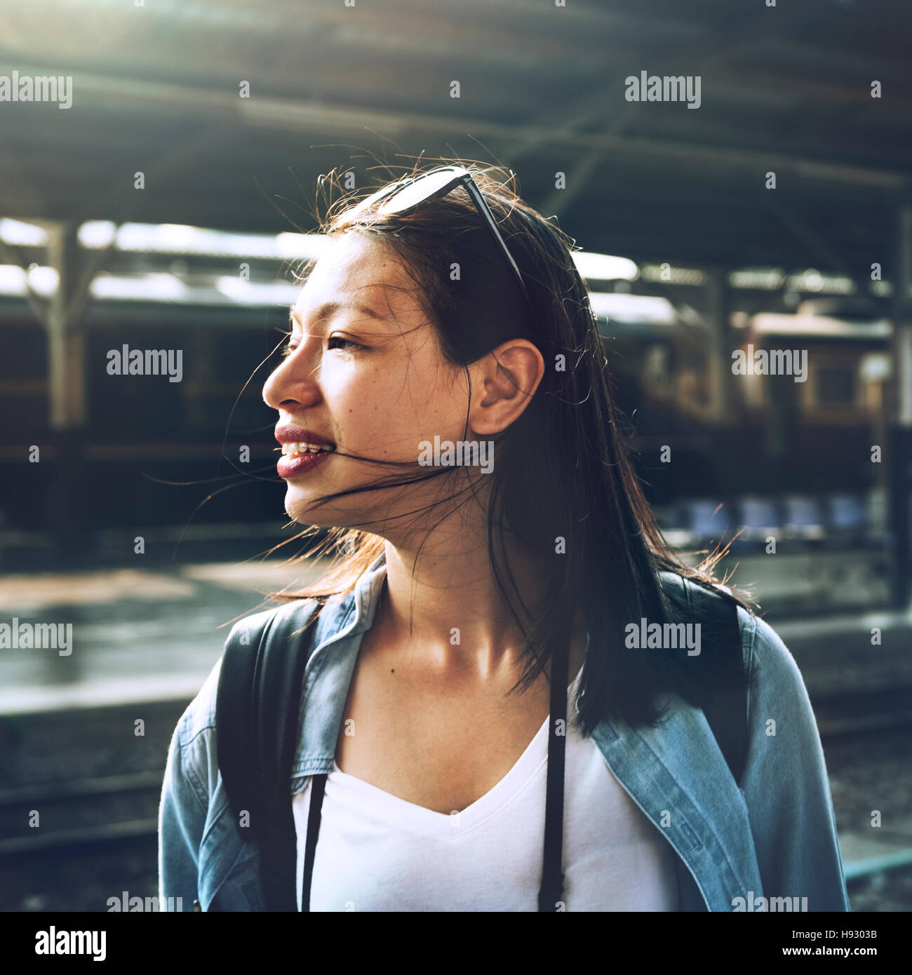 Break Explore Female Fun Journey Joy Recreation Concept Stock Photo - Alamy