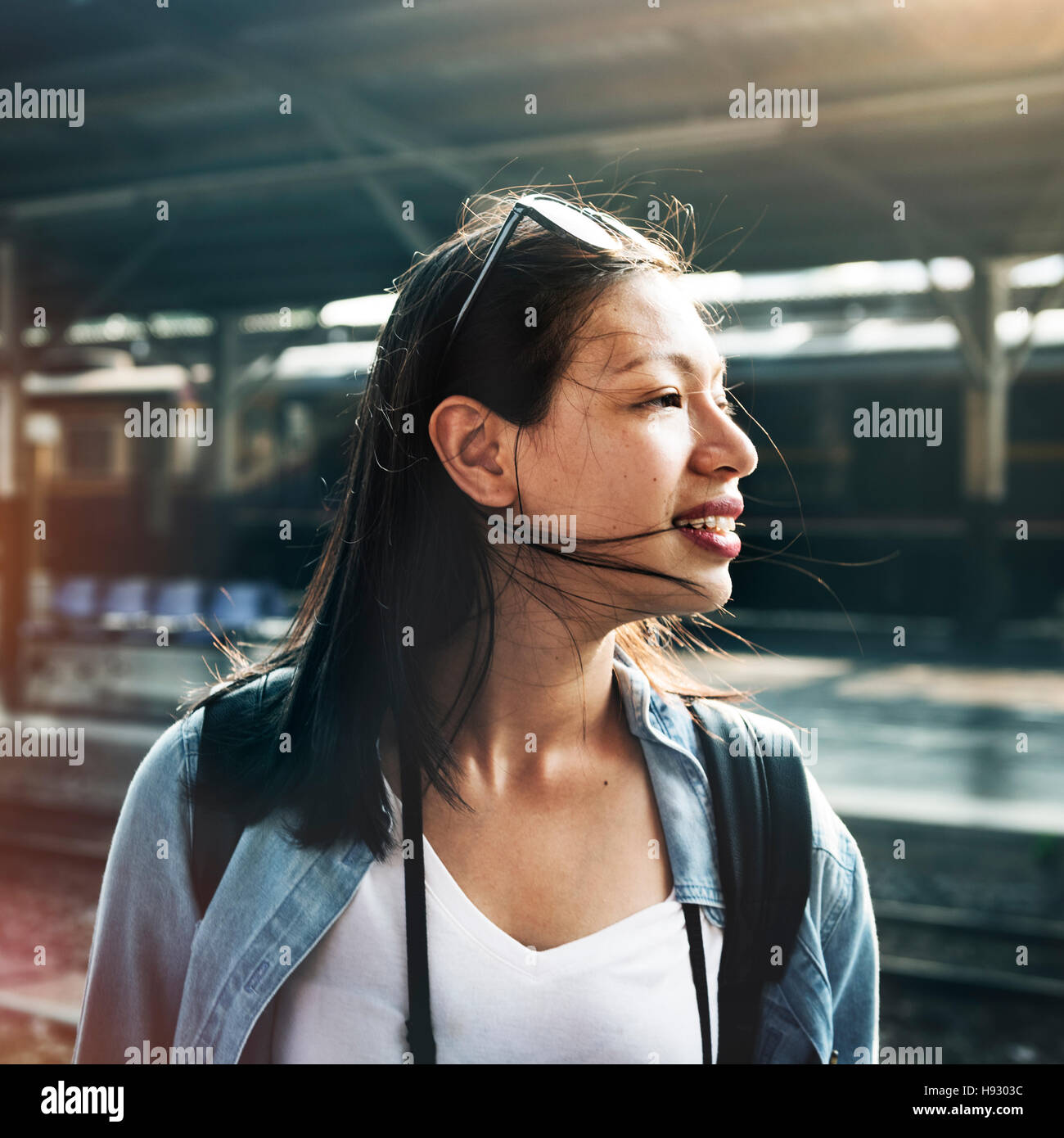 Break Explore Female Fun Journey Joy Recreation Concept Stock Photo - Alamy