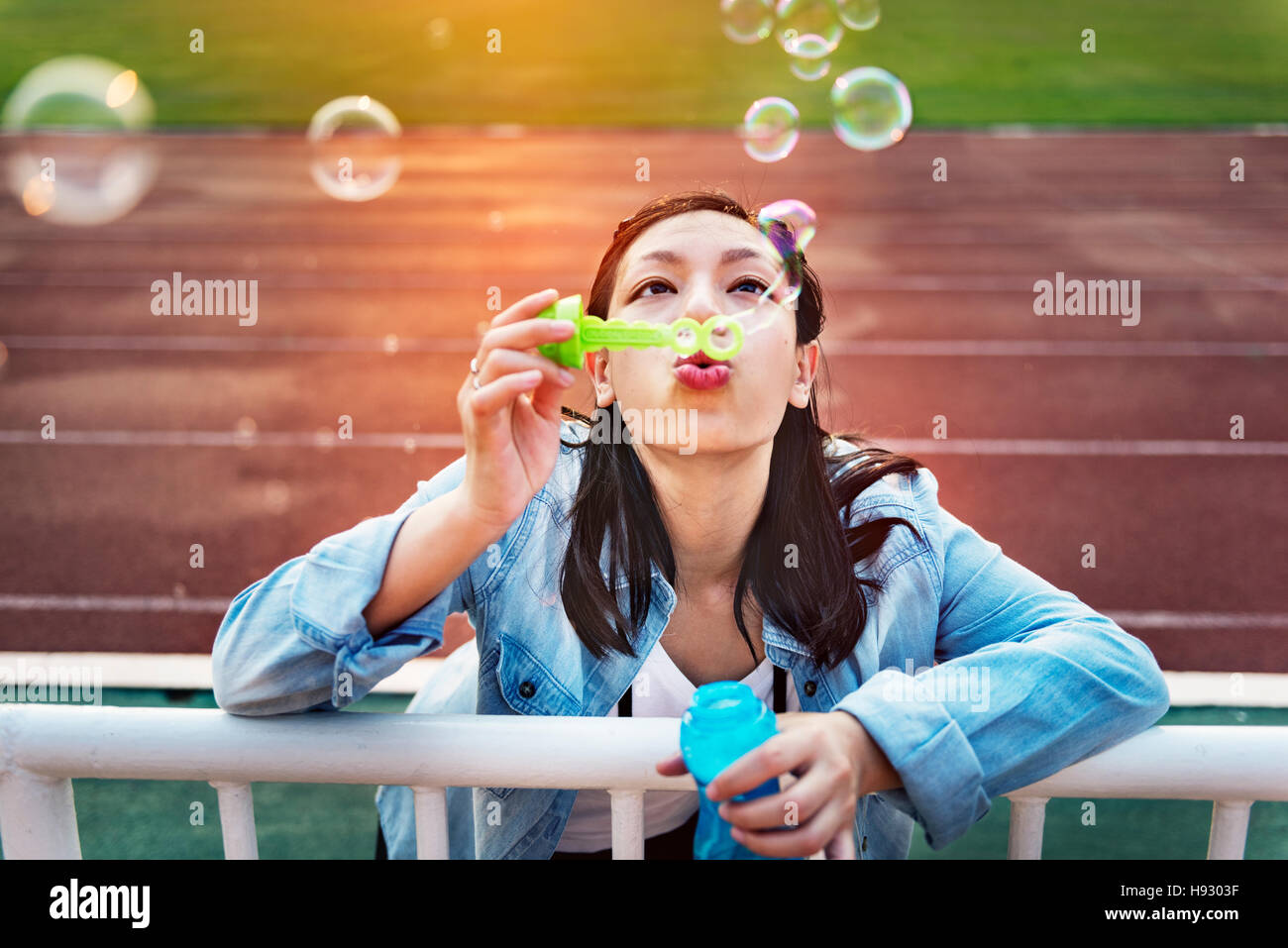 Break Explore Female Fun Journey Joy Recreation Concept Stock Photo - Alamy