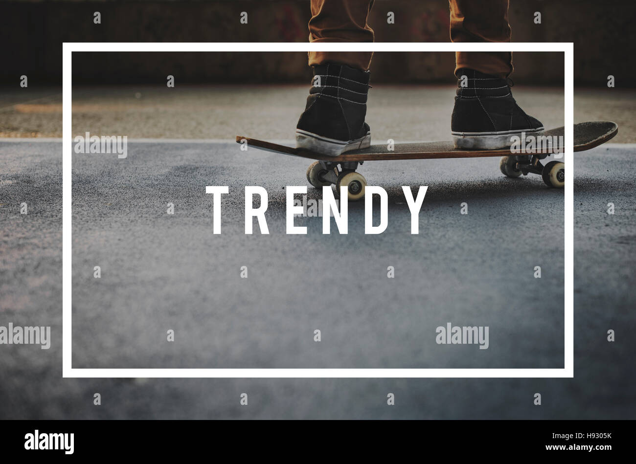 Trendy Trends Modern Contemporary Fashionable Concept Stock Photo - Alamy
