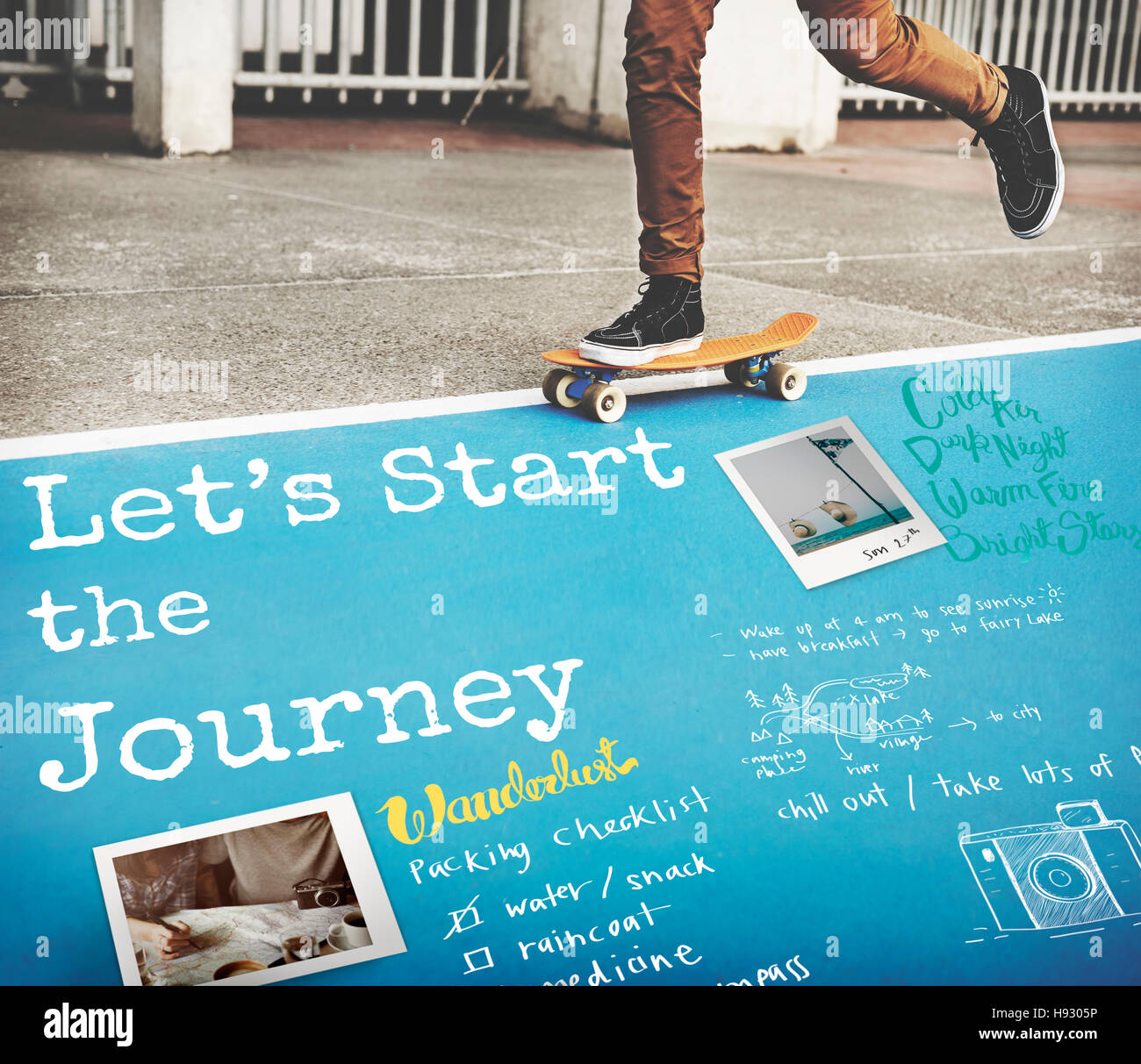 Adventure Explore Discover Journey Trip Concept Stock Photo - Alamy