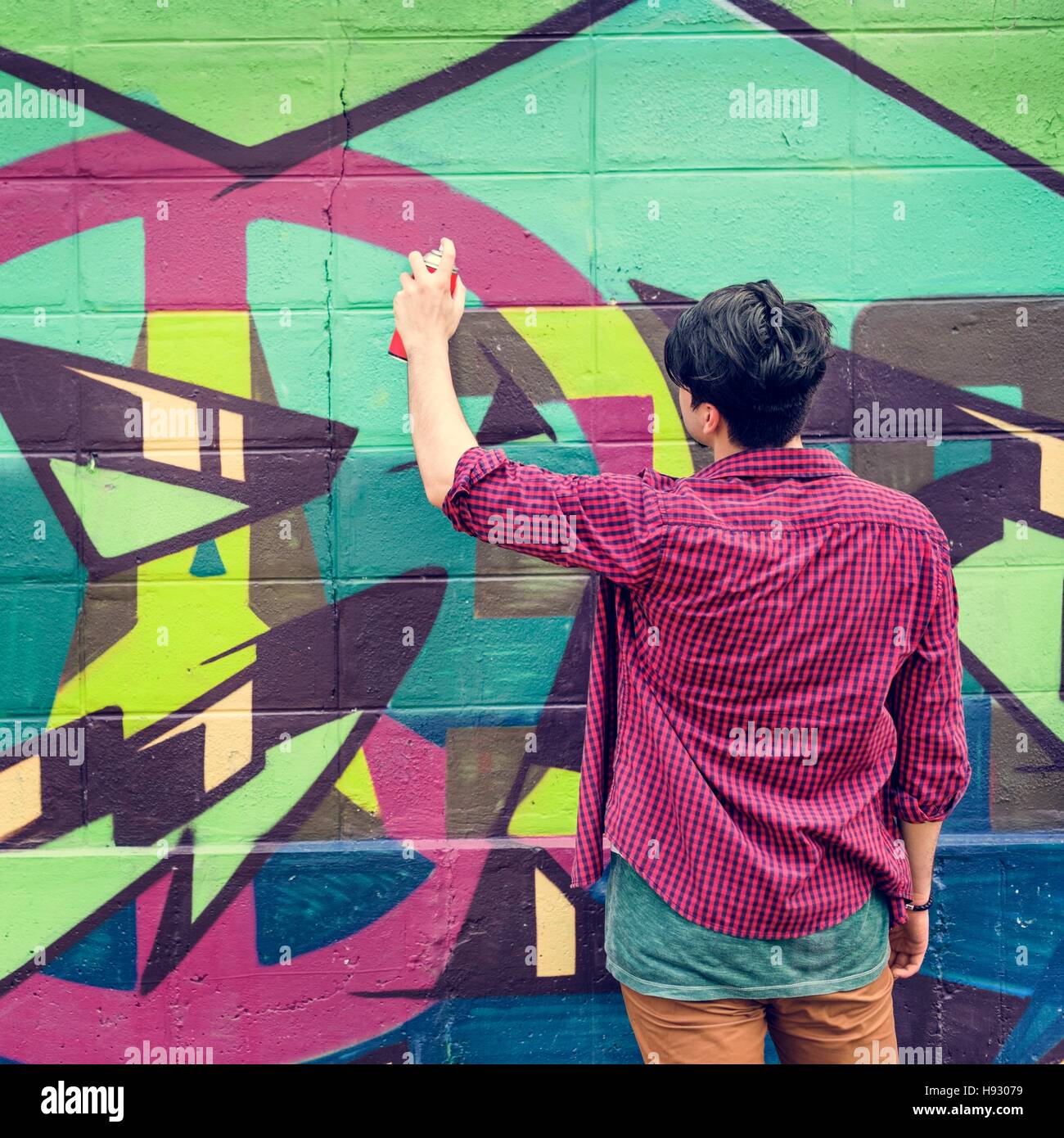 Graffiti Street Art Culture Spray Abstract Concept Stock Photo - Alamy