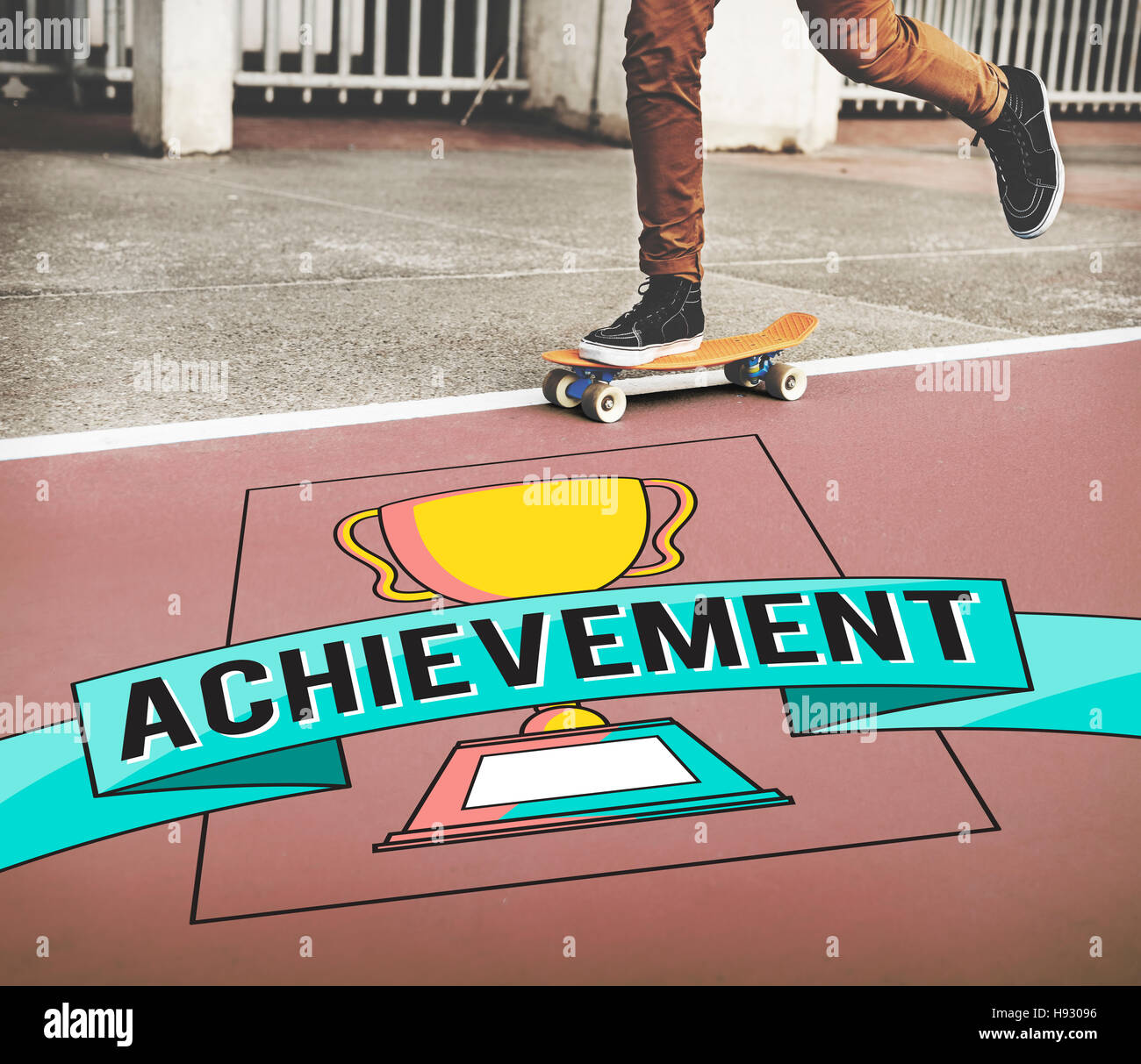 Achievement Trophy Cup Success Graphic Concept Stock Photo - Alamy