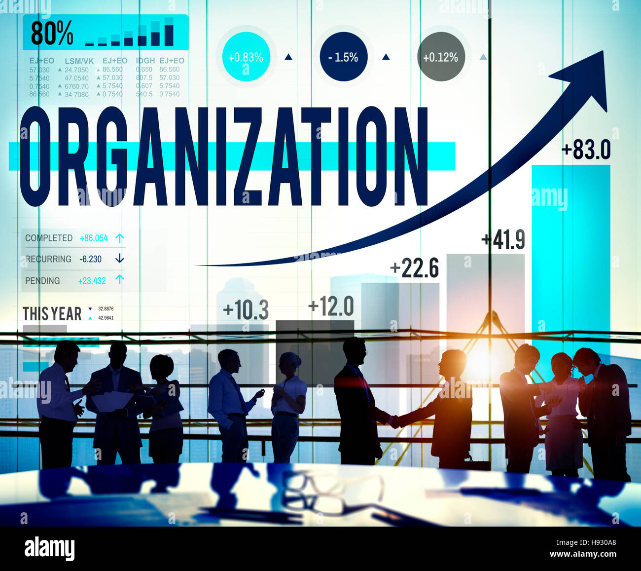 Organization Management Network Corporate Connection Concept Stock ...