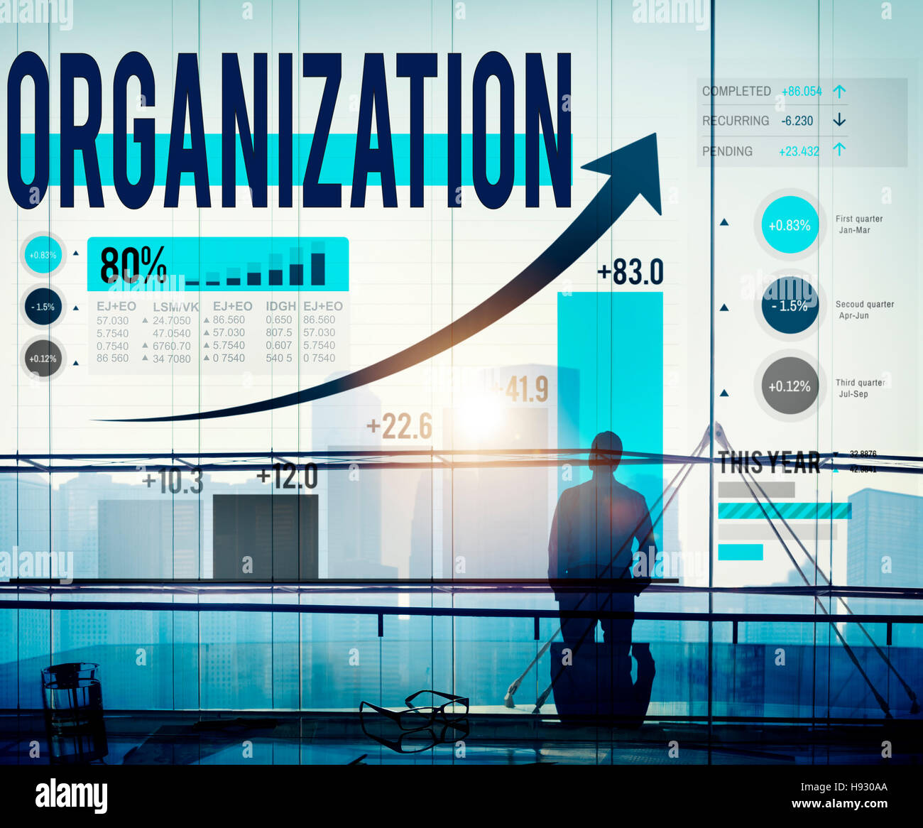 Organization Management Network Corporate Connection Concept Stock ...