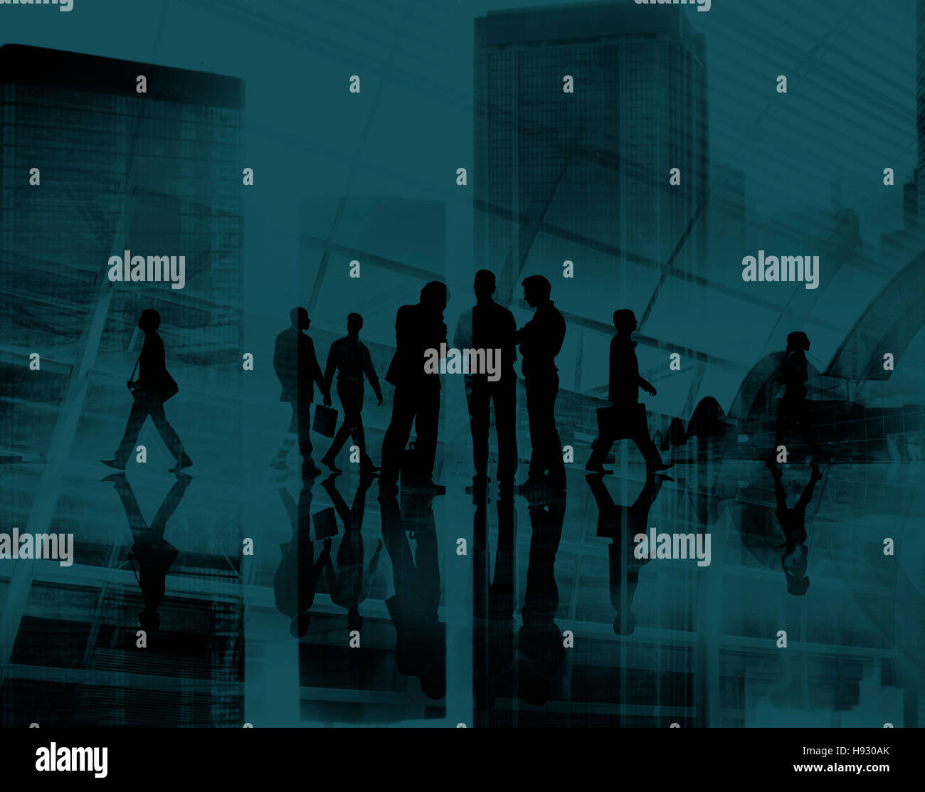 Business People Commuter Rush Hour Busy Working Concept Stock Photo - Alamy