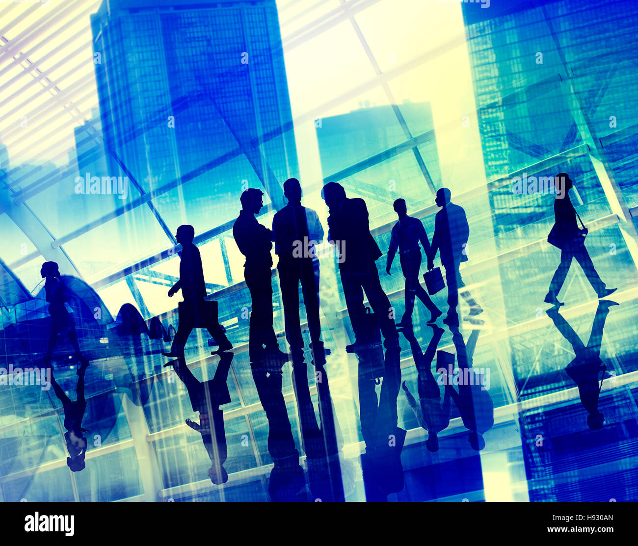 Business People Commuter Rush Hour Busy Working Concept Stock Photo - Alamy
