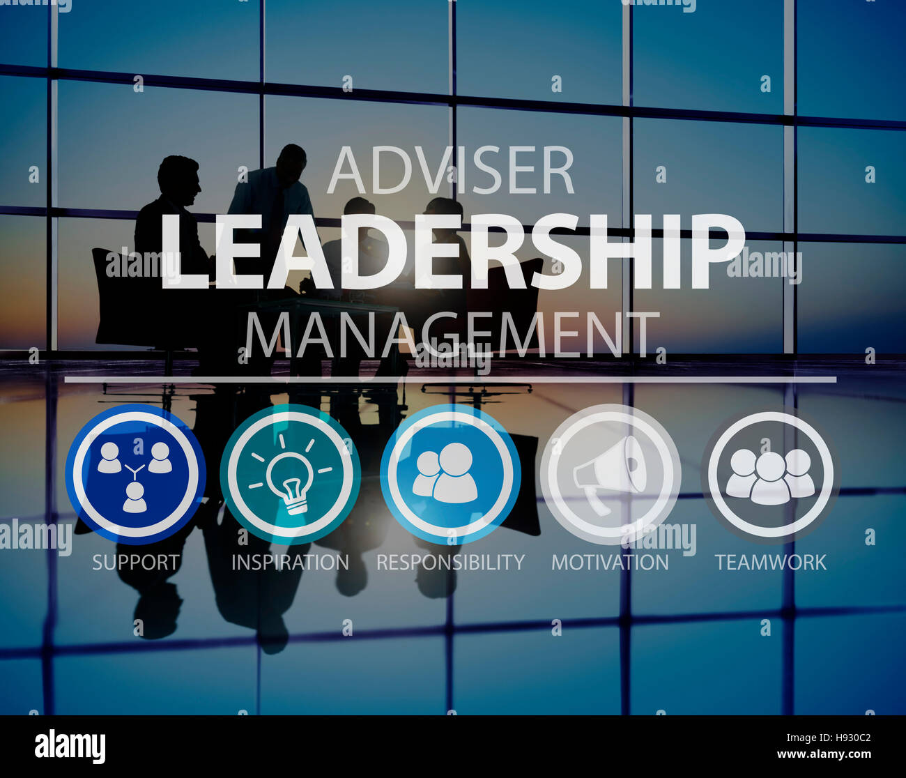 Adviser Leadership Management Director Responsibility Concept Stock ...