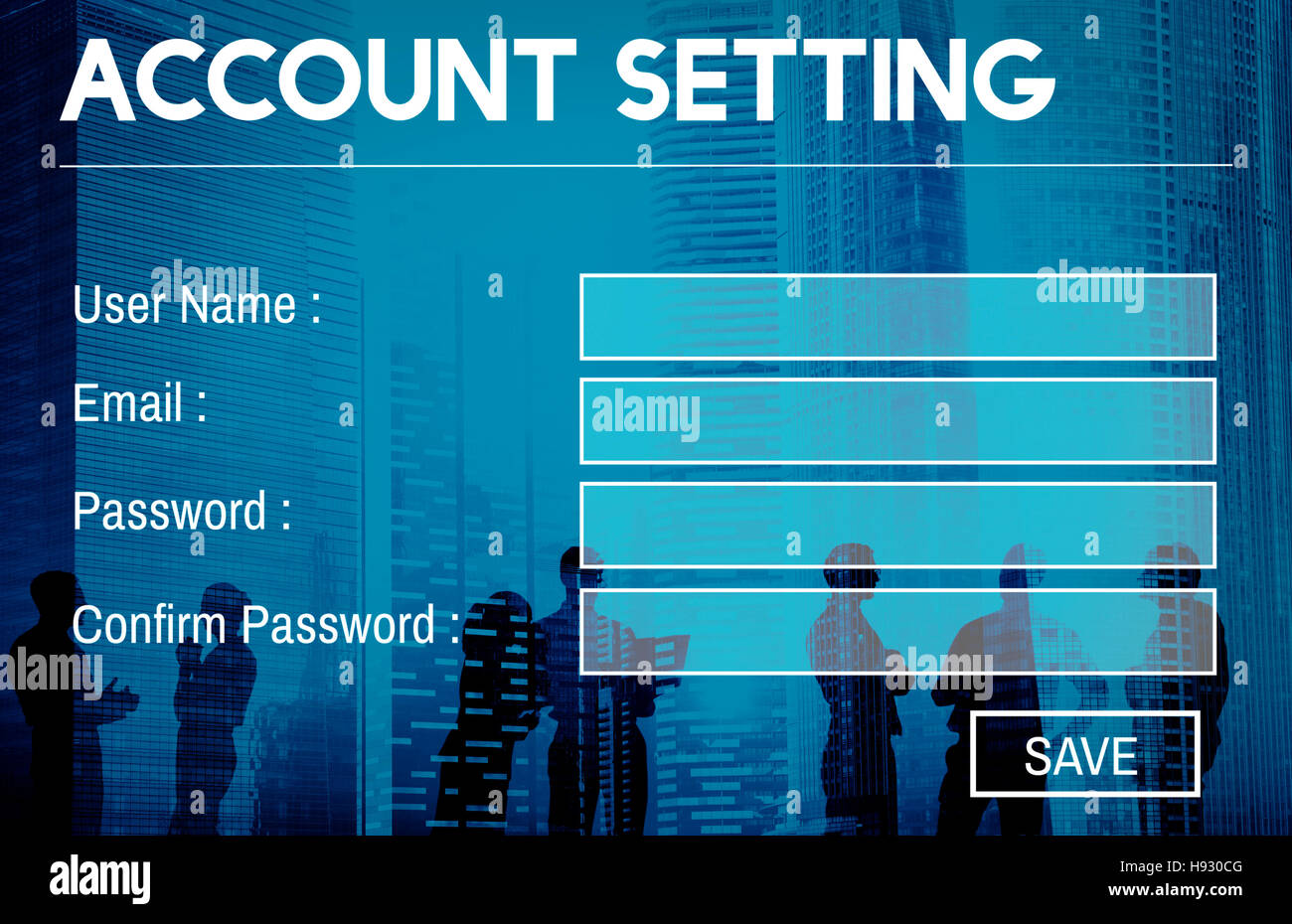 Account Setting Registration Password Log In Privacy Concept Stock ...