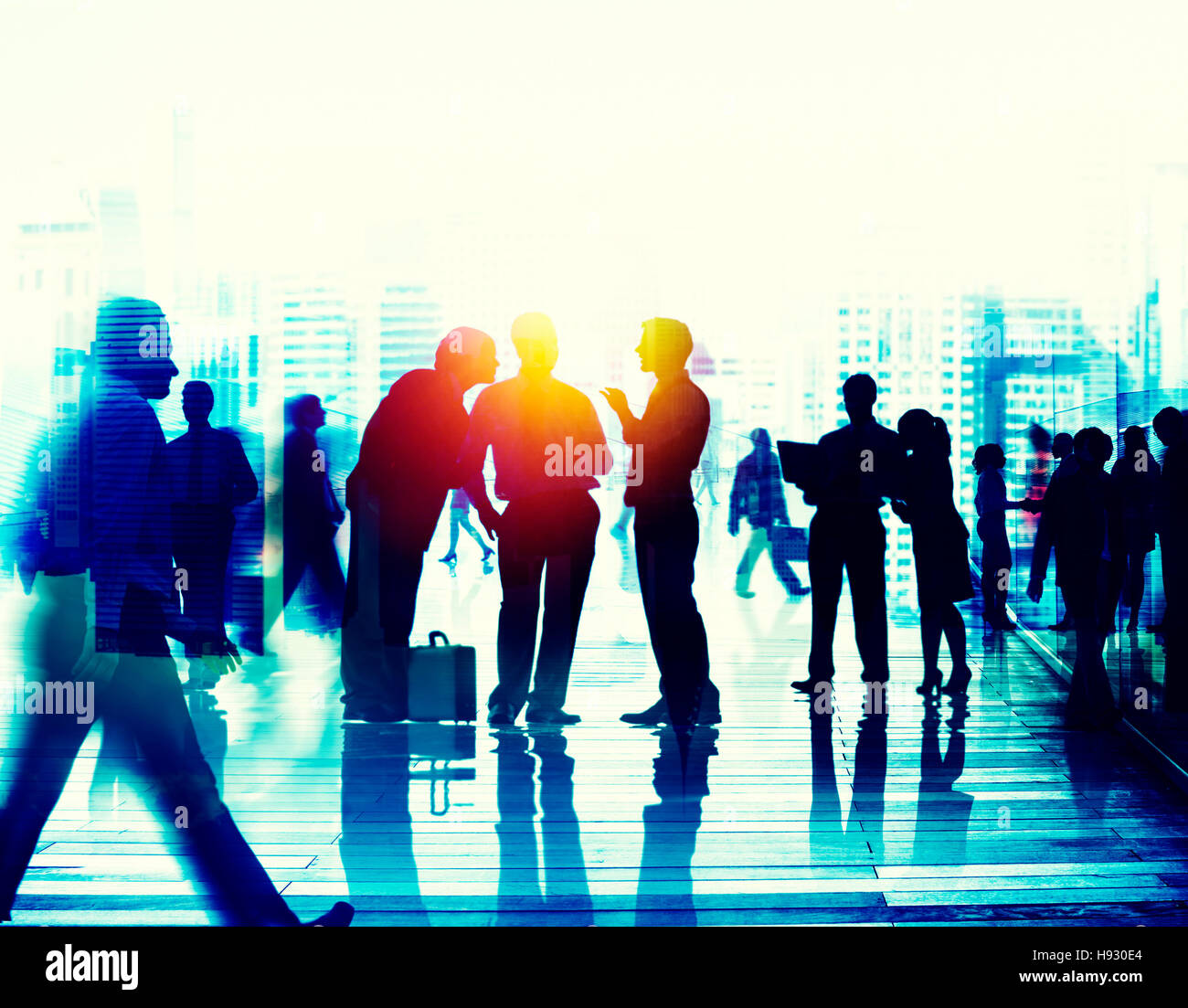 Business People Talking Connection Conversation Concept Stock Photo - Alamy
