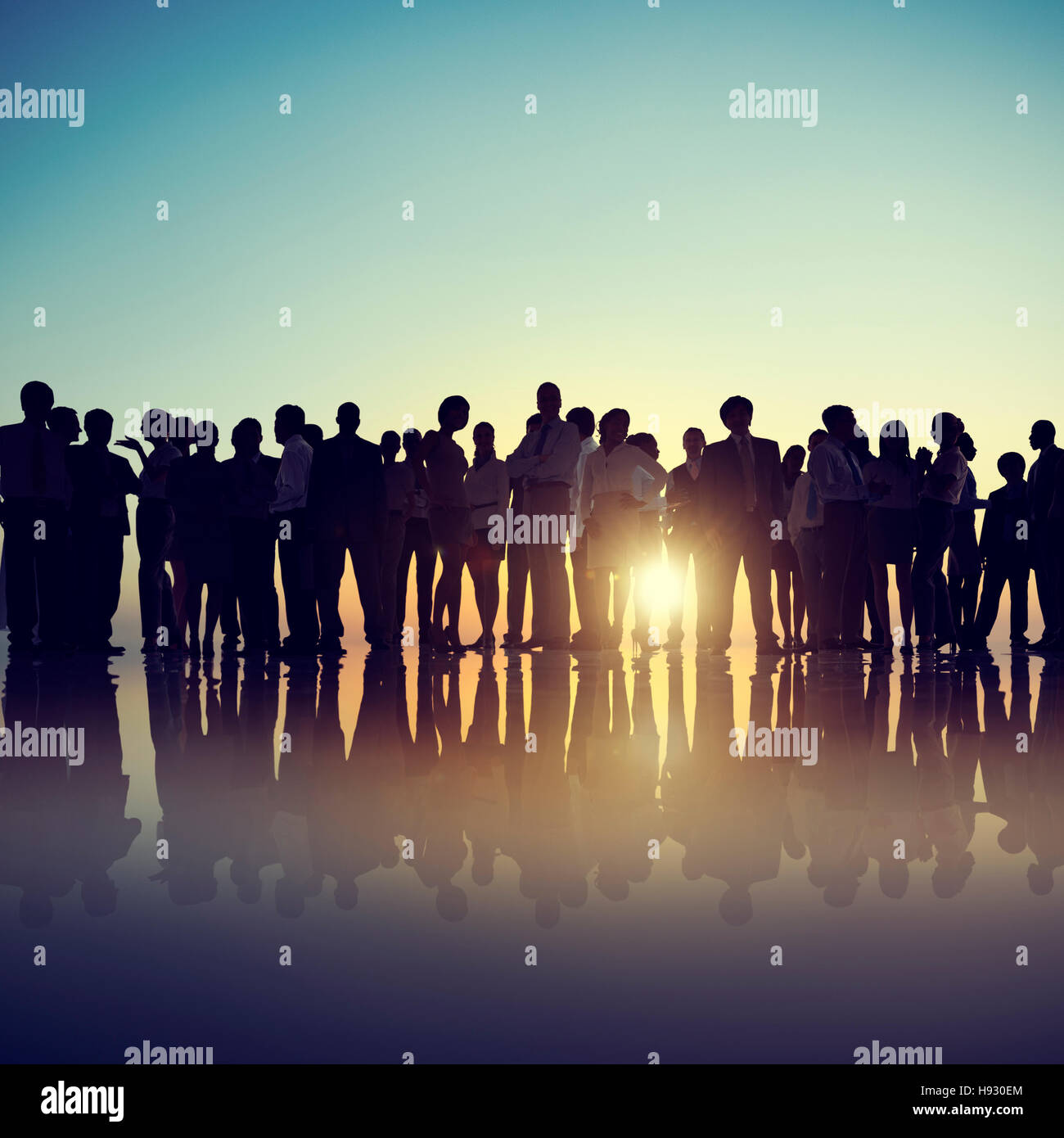 Group People Silhouette Gathering Sunrise Concept Stock Photo - Alamy