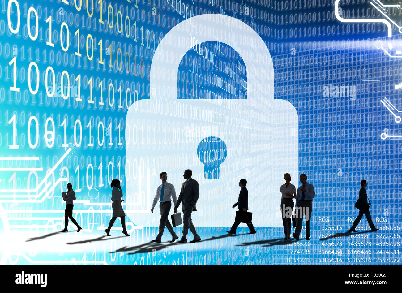 Communication data lock hi-res stock photography and images - Alamy