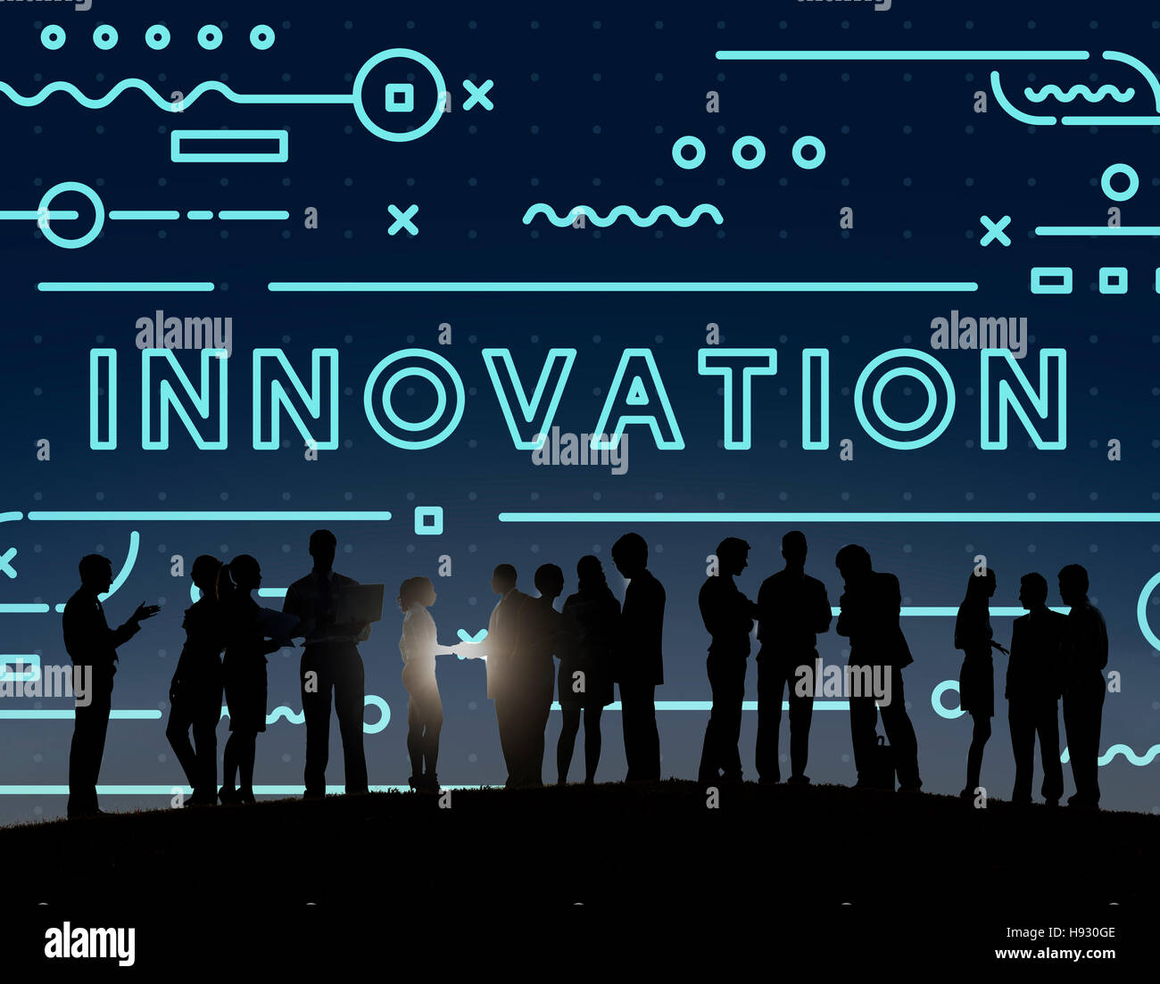 Technology Digital Connection Innovation Internet Concept Stock Photo ...