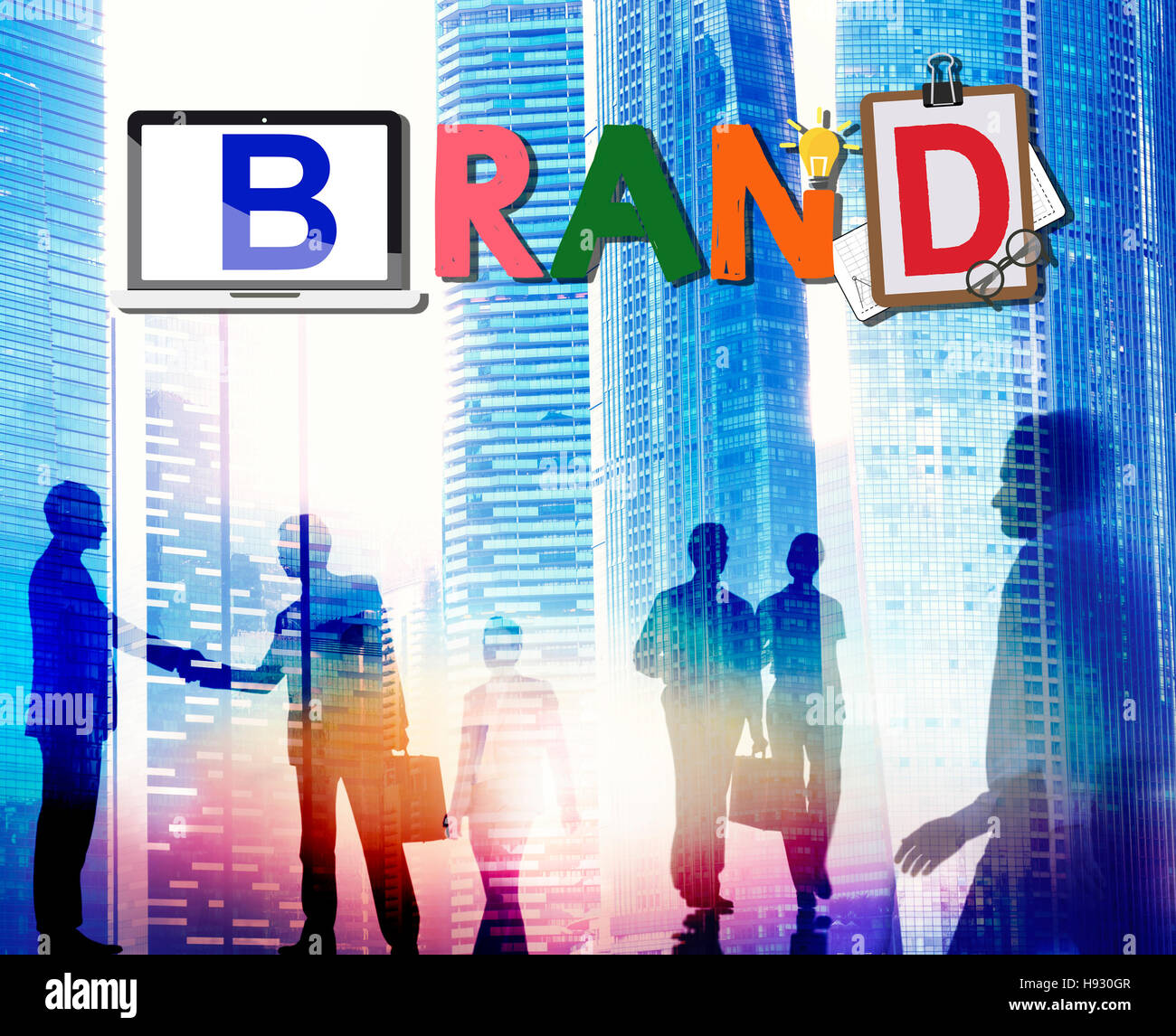 Brand Branding Project Goals Word Concept Stock Photo - Alamy