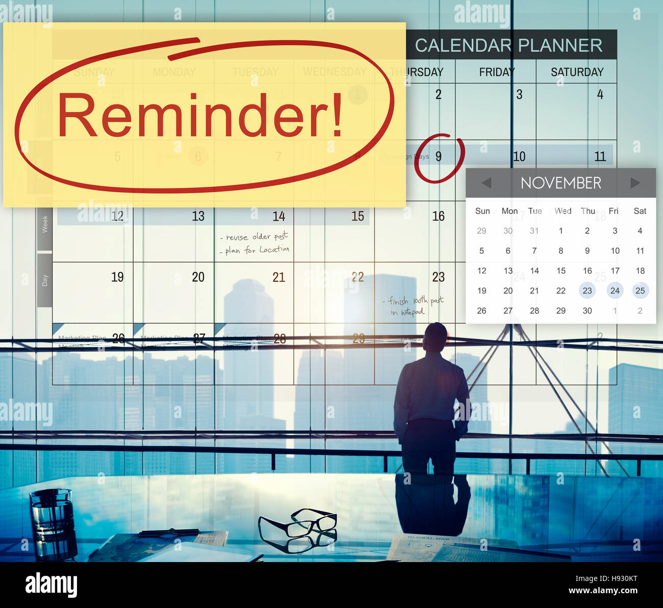 Reminder Important Memo Memory Notice Text Concept Stock Photo - Alamy