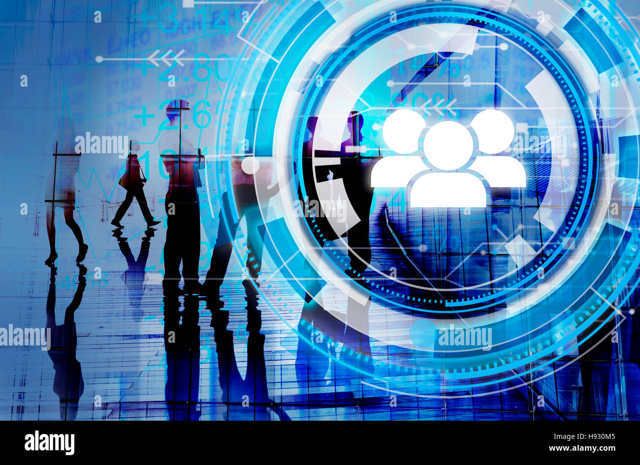 Digital Blue Hud Interface Team Concept Stock Photo - Alamy