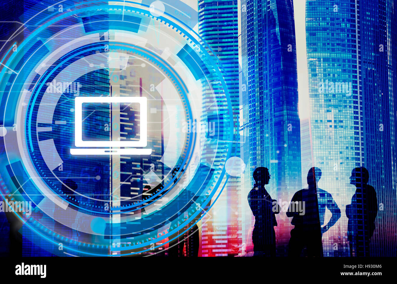 Digital blue hi-res stock photography and images - Alamy