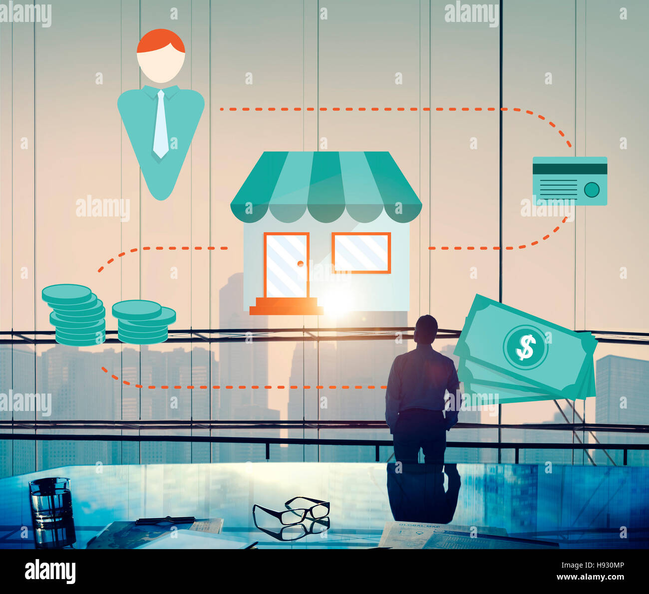 Money Cash Flow Economic Economics Concept Stock Photo - Alamy