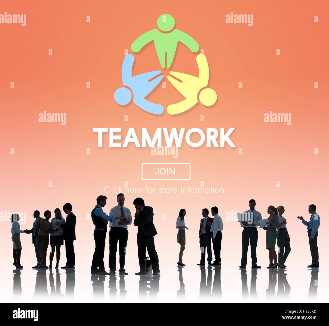 Team Teamwork Connection Cooperation Partner Concept Stock Photo - Alamy