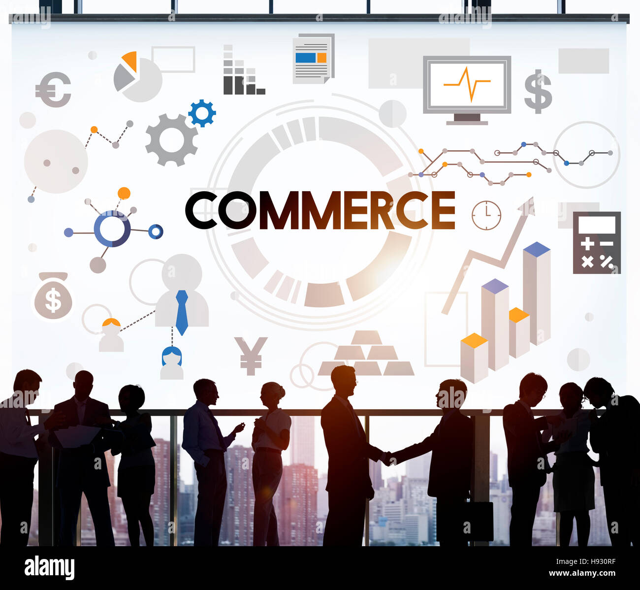 Commerce Exchange Selling Shopping Consumerism Concept Stock Photo - Alamy