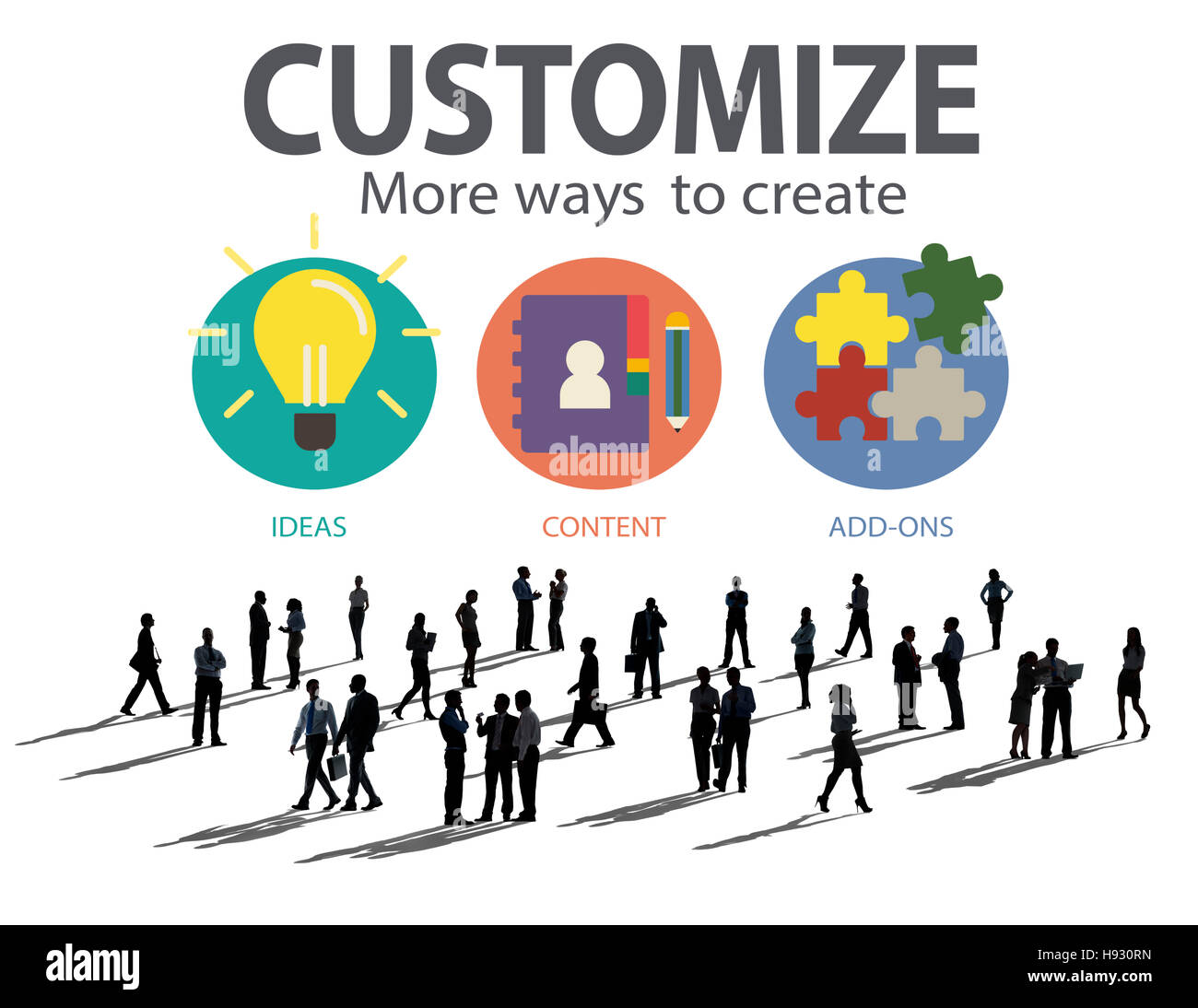 Customize Ideas Identity Individuality Innovation Personalize Concept ...