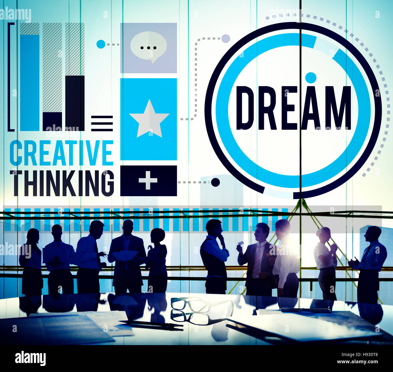 Dream Goal Target Aspiration Imagination Inspiration Concept Stock ...