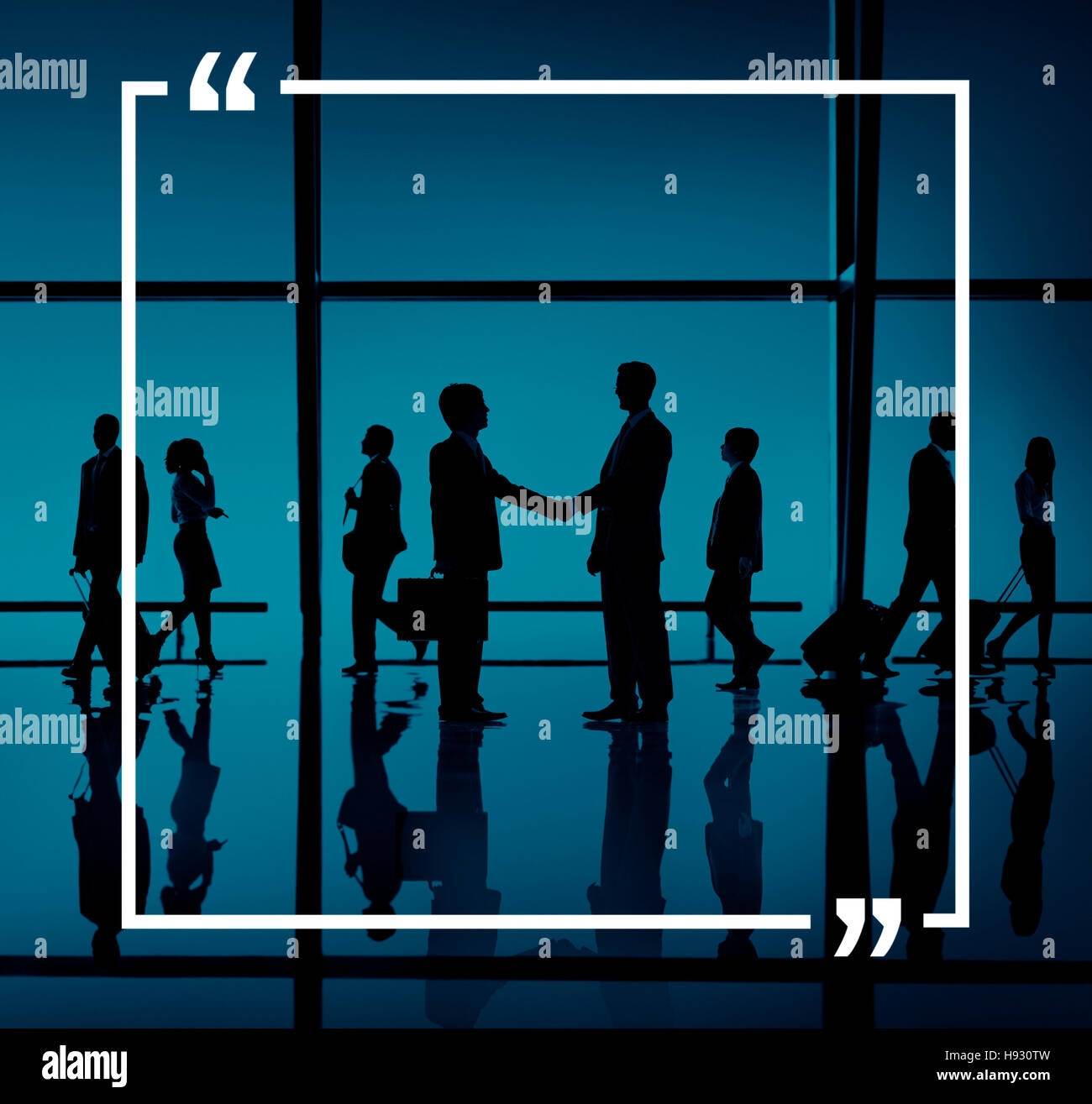 Quotation Marks Frame Message Copy Space Concept Stock Photo - Alamy