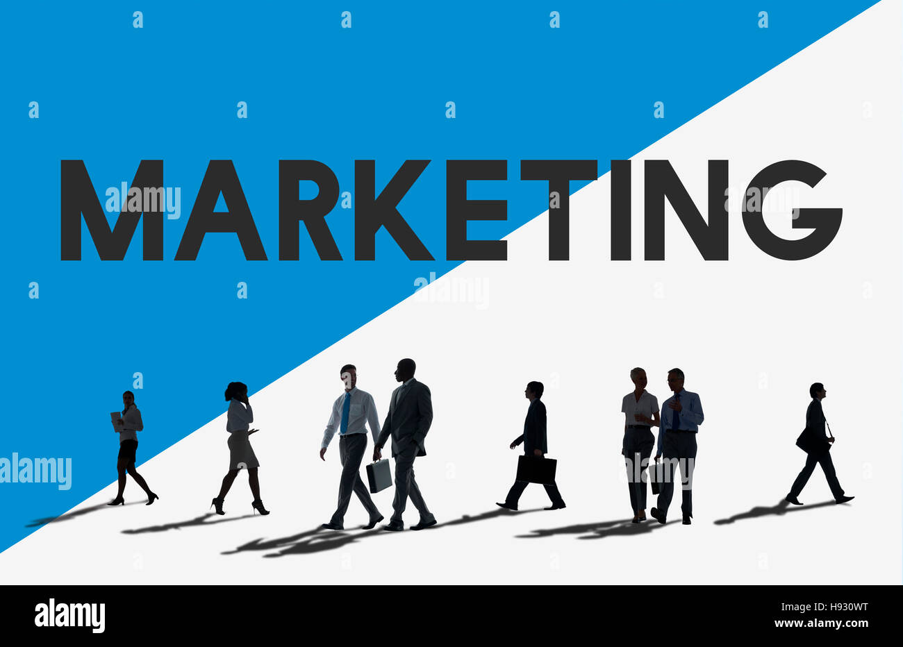 Business People Commuter Brand Marketing Concept Stock Photo - Alamy