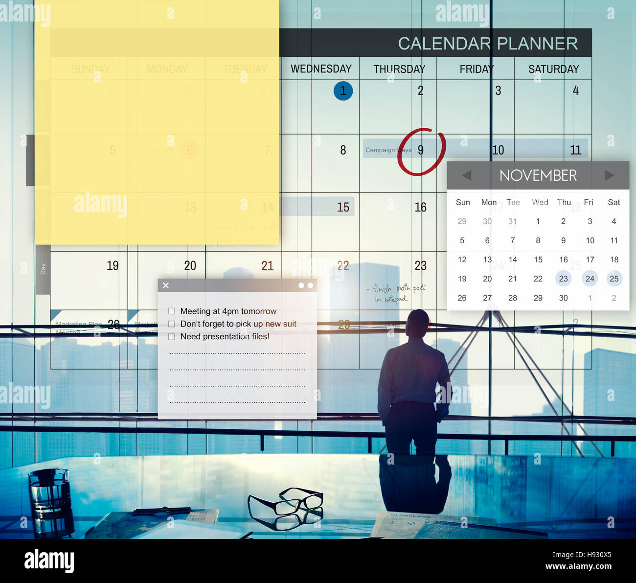 Schedule Planner Task Agenda Checklist Concept Stock Photo - Alamy