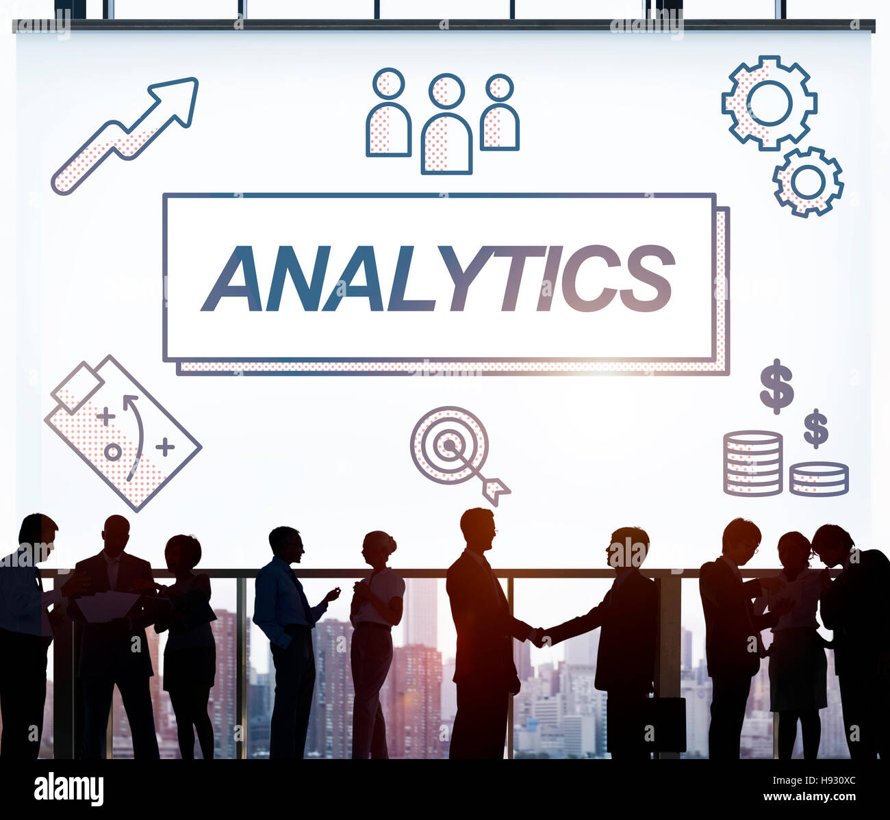Analytics Research Information Business Graphic Concept Stock Photo - Alamy