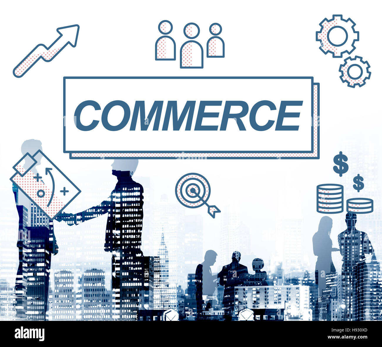 Commerce Business Network Exchange Graphic Concept Stock Photo - Alamy