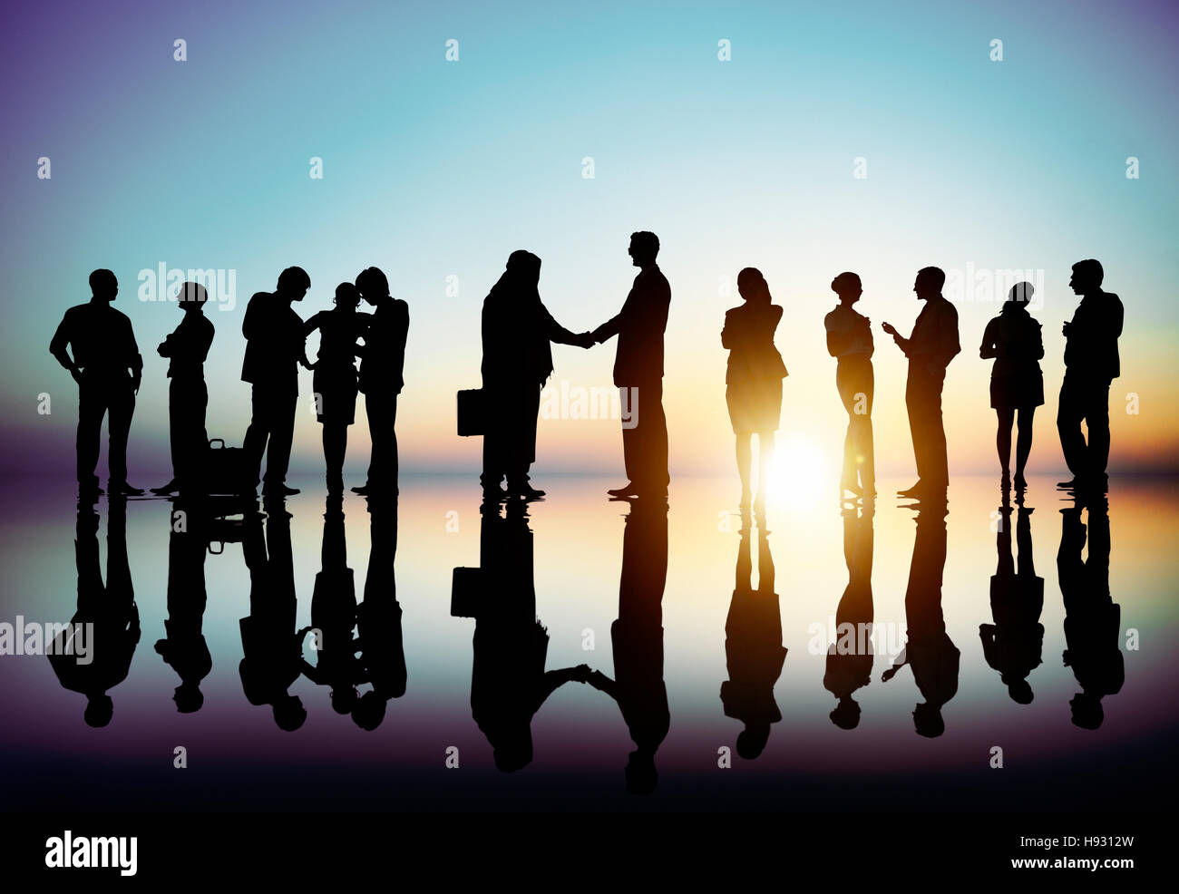Group of Business People Connection Corporate Concept Stock Photo - Alamy