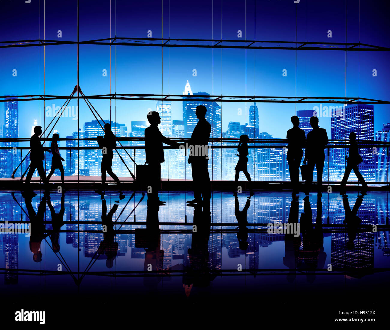 Corporate Business Team Connection Discussion Working Concept Stock ...