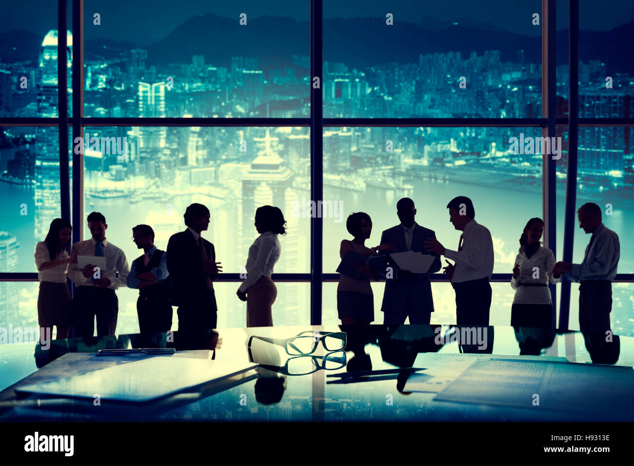 Business People Working Discussion Teamwork Concept Stock Photo - Alamy