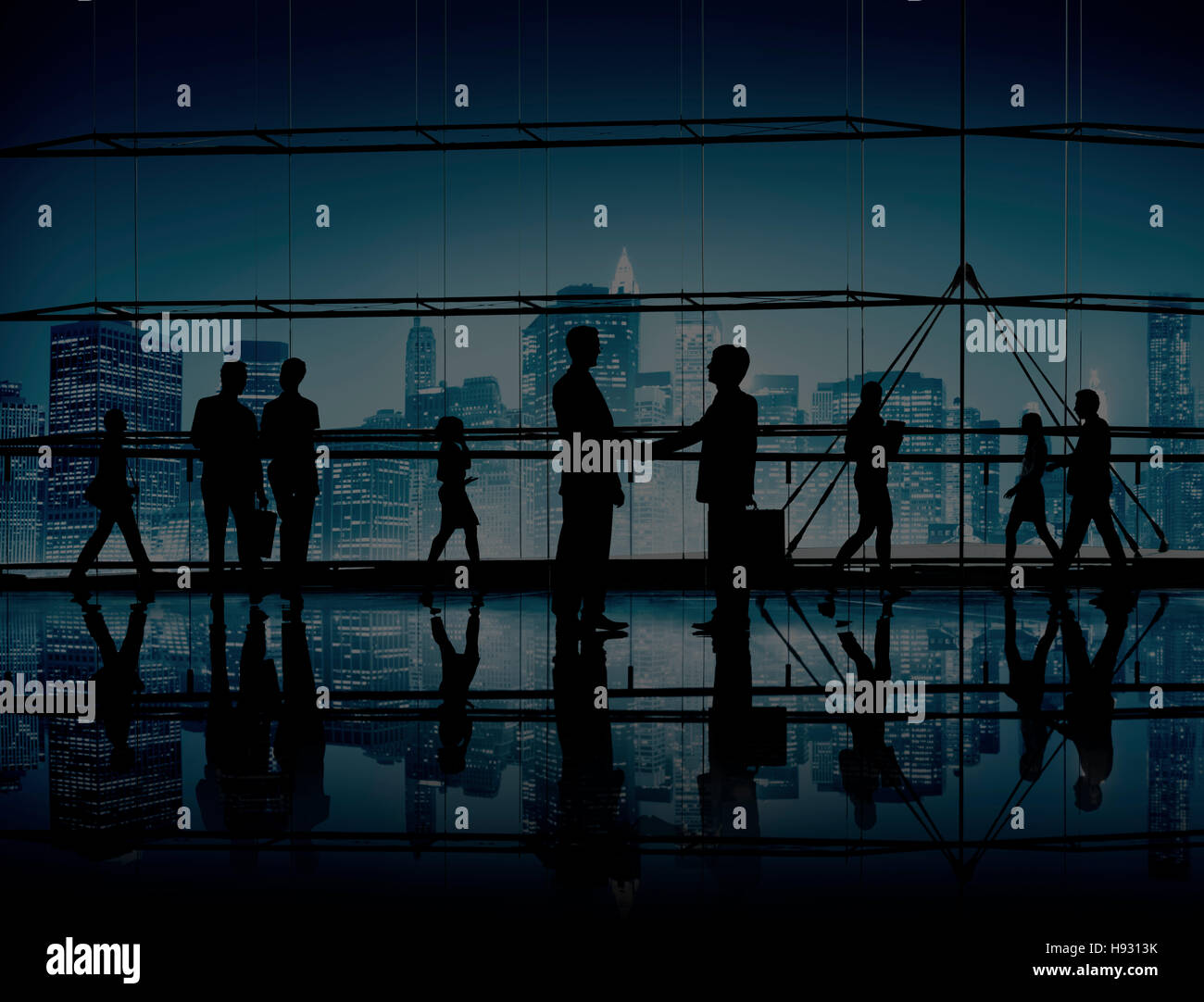 Corporate Business Team Connection Discussion Working Concept Stock ...