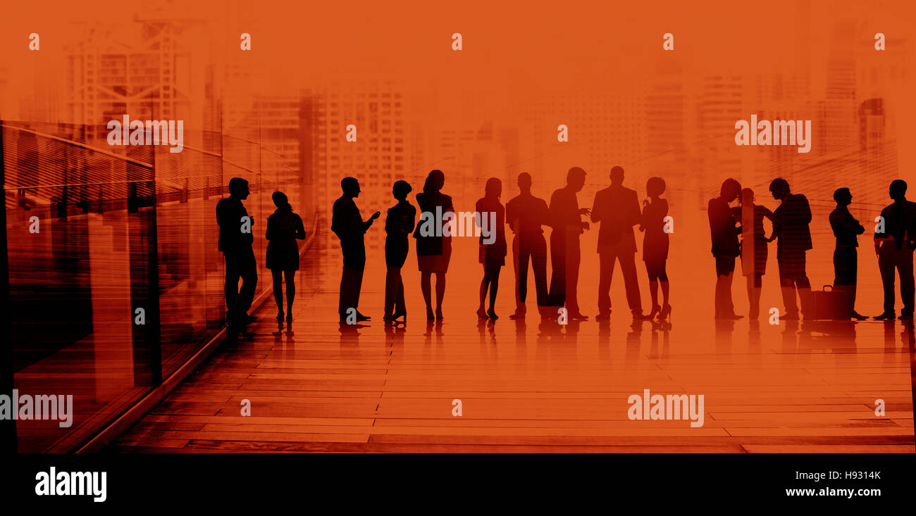 Business People Corporate Connection Discussion Meeting Concept Stock ...