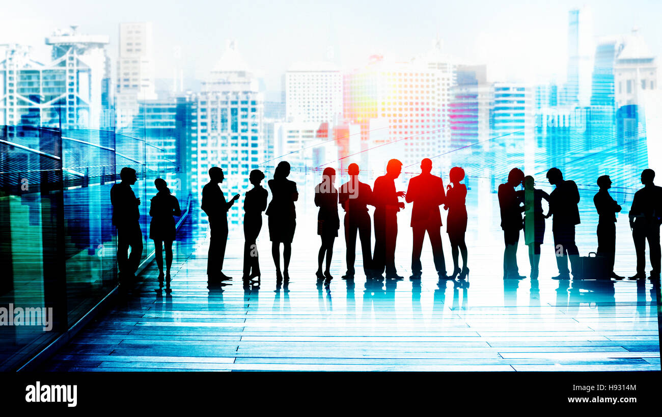 Business People Corporate Connection Discussion Meeting Concept Stock ...