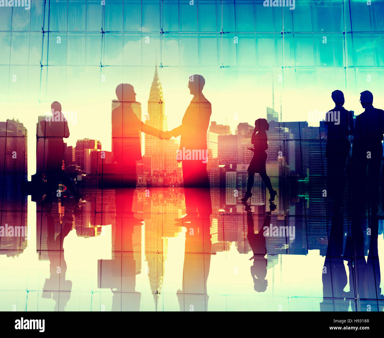 Businessm People Handshake Corporate Greeting Communication Concept ...