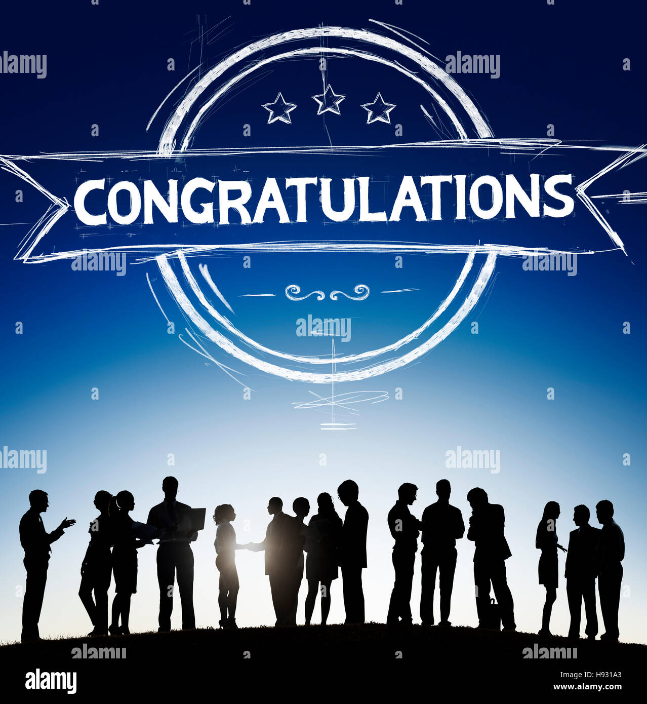 Congratulations Acheivement Celebration Admiration Concept Stock Photo ...