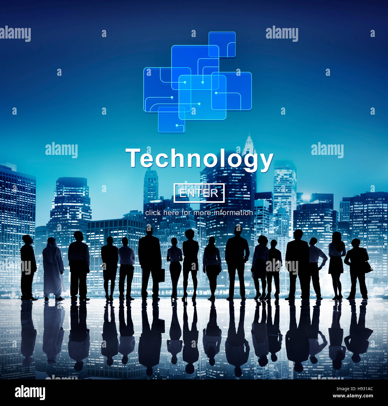 Technology Innovation Digital Evolution Homepage Concept Stock Photo ...
