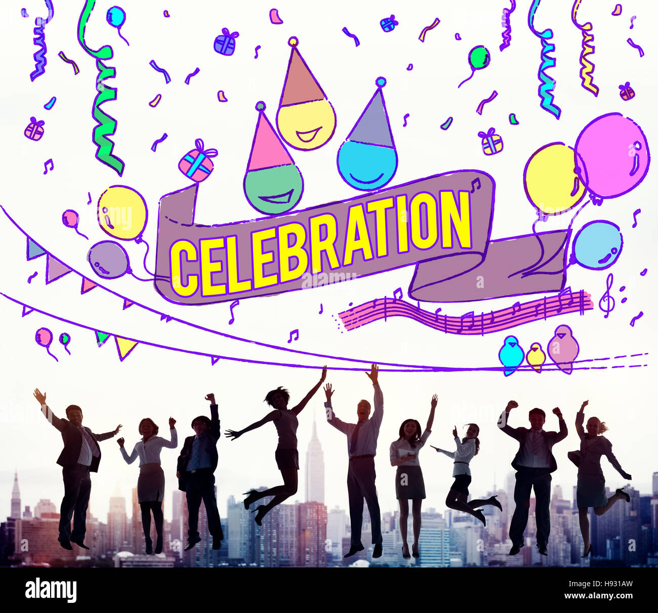 Celebration Celebrate Anniversary Event Social Concept Stock Photo - Alamy