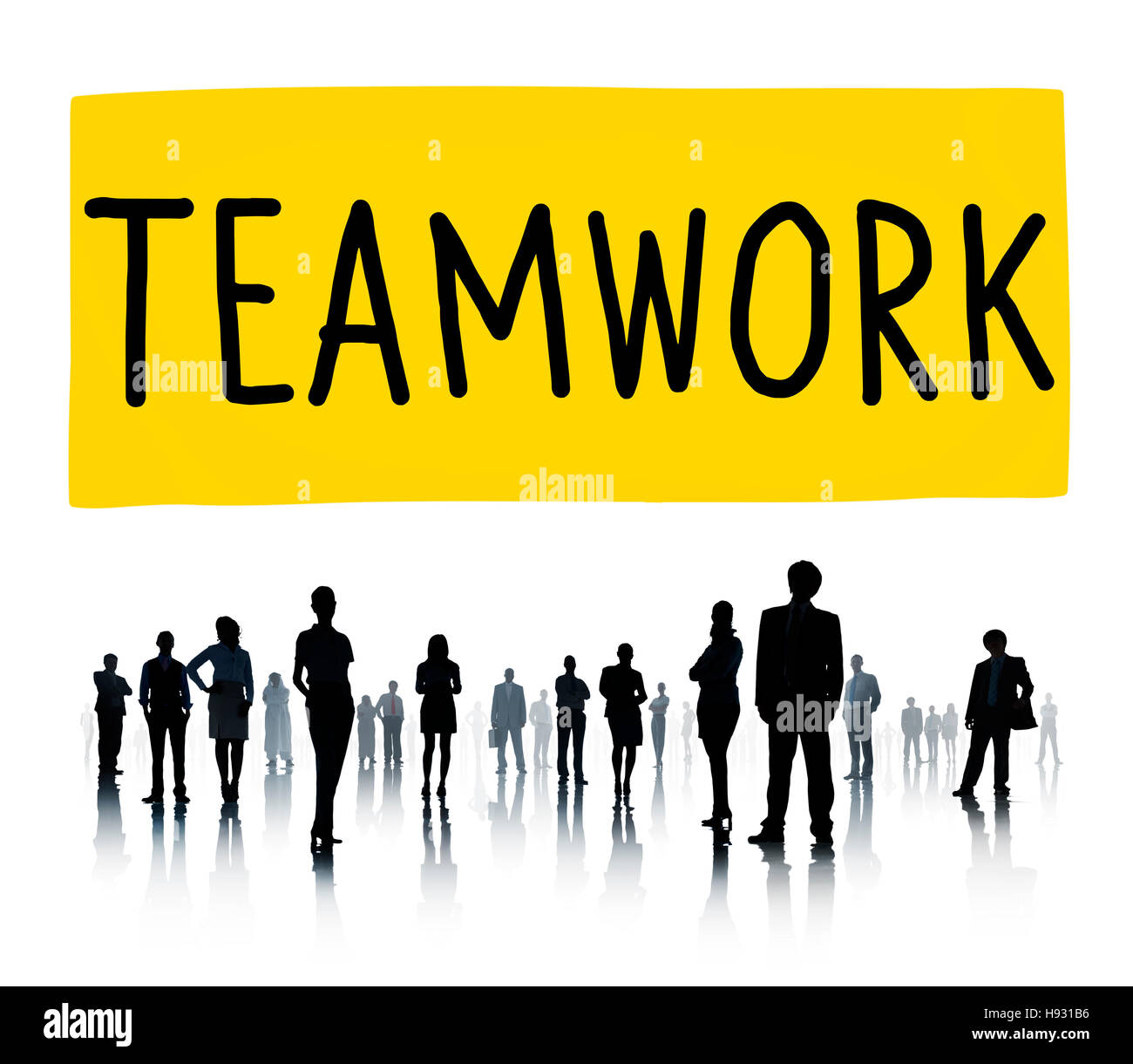 Teamwork Team Collaboration Togetherness Partnership Concept Stock ...