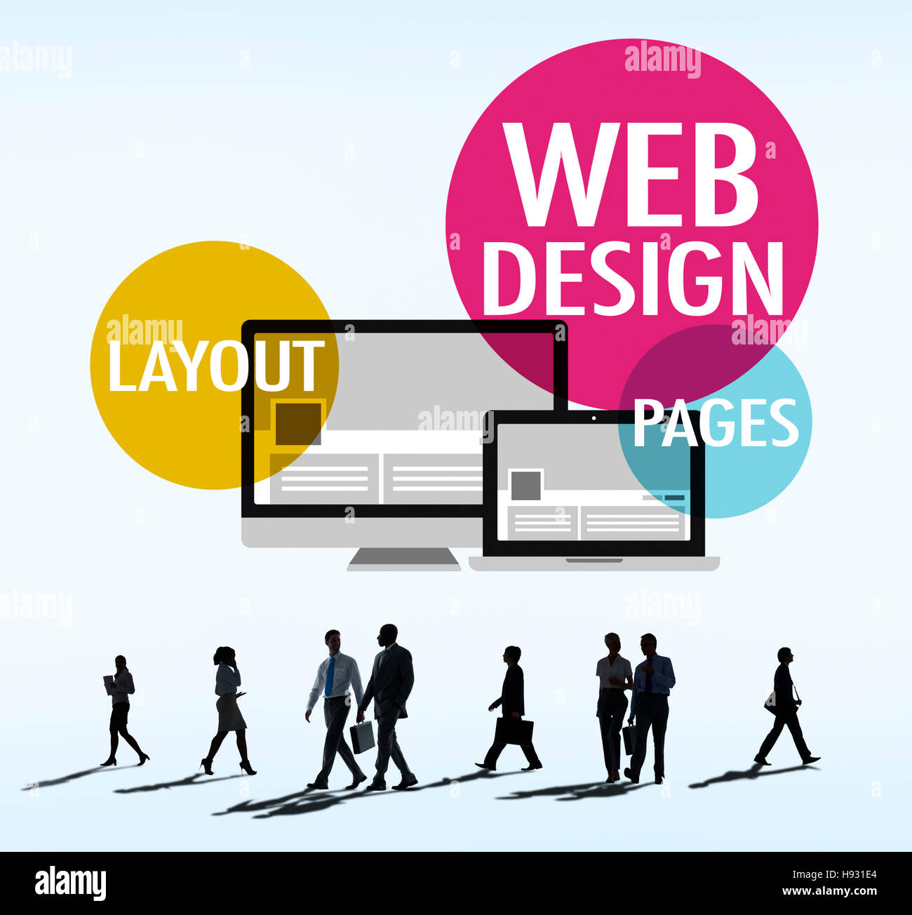 Web Design Content Creative Website Responsive Concept Stock Photo - Alamy