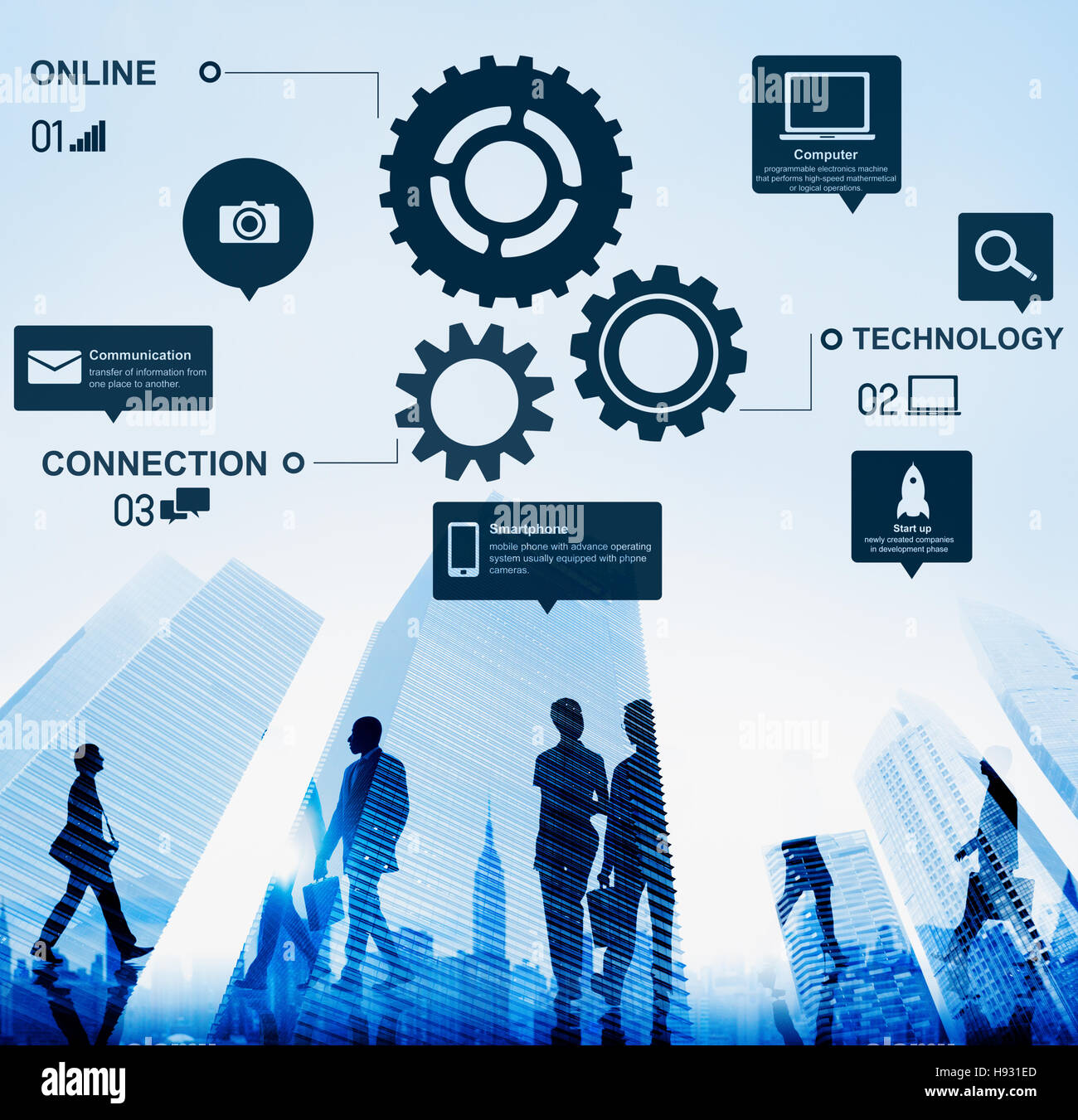 Team Functionality Industy Teamwork Connection Technology Concept Stock ...