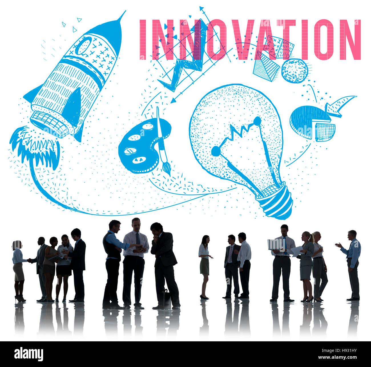 Innovation Ideas Creativity Imagination Light Bulb Concept Stock Photo ...