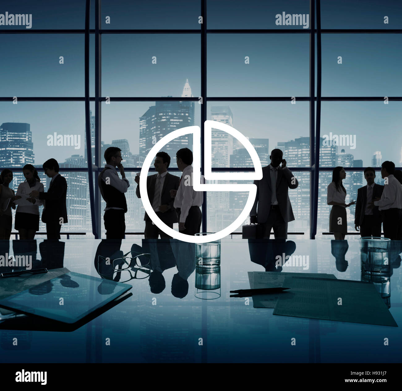 Market Share Business Graph Chart Competition Concept Stock Photo - Alamy