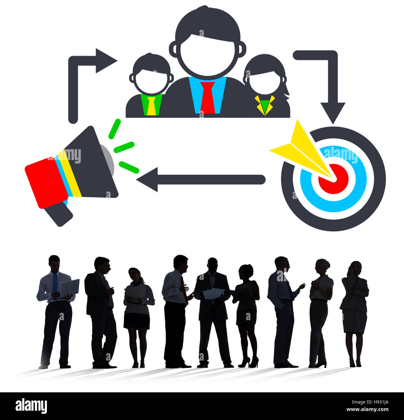 Coaching Leadership Mentoring Target Concept Stock Photo - Alamy